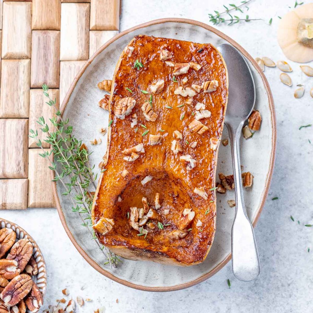 Roasted Whole Butternut Squash | Clean Food Crush