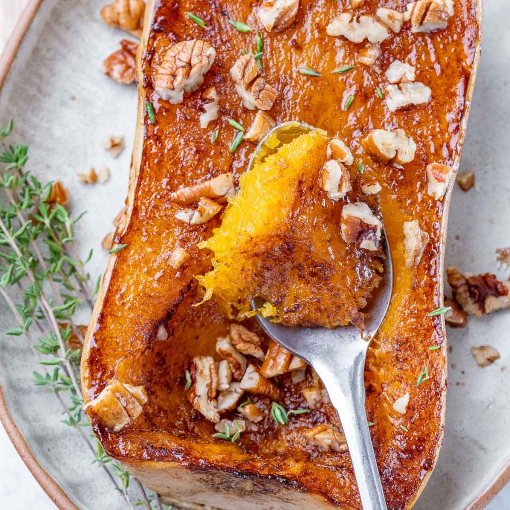 Roasted Whole Butternut Squash | Clean Food Crush
