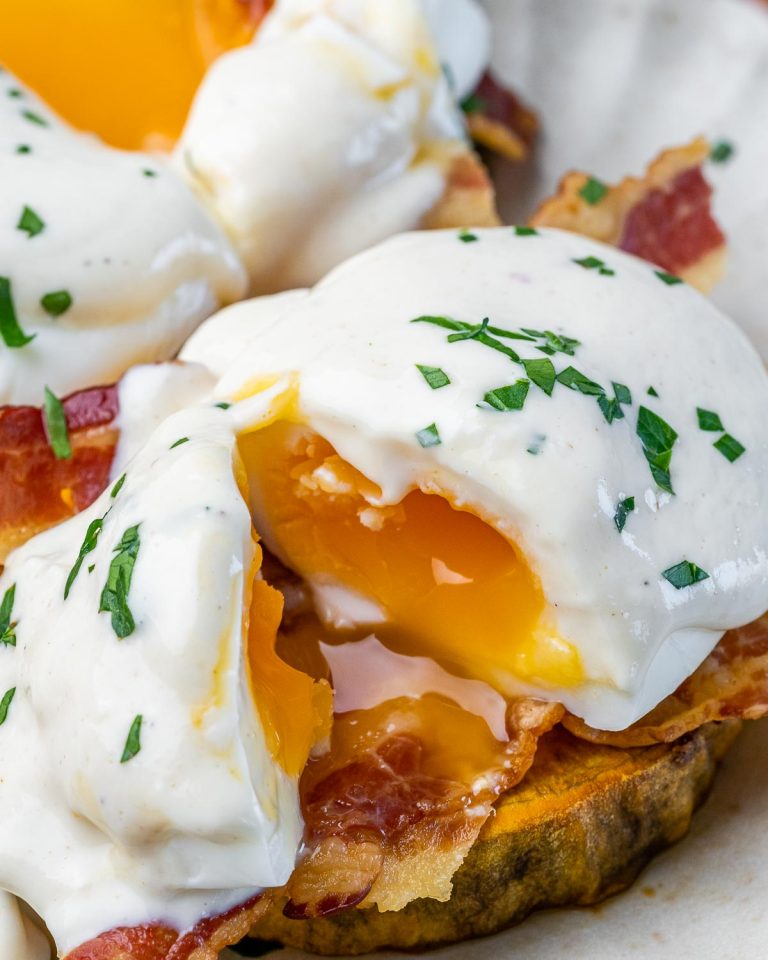Sweet Potato Eggs Benedict | Clean Food Crush