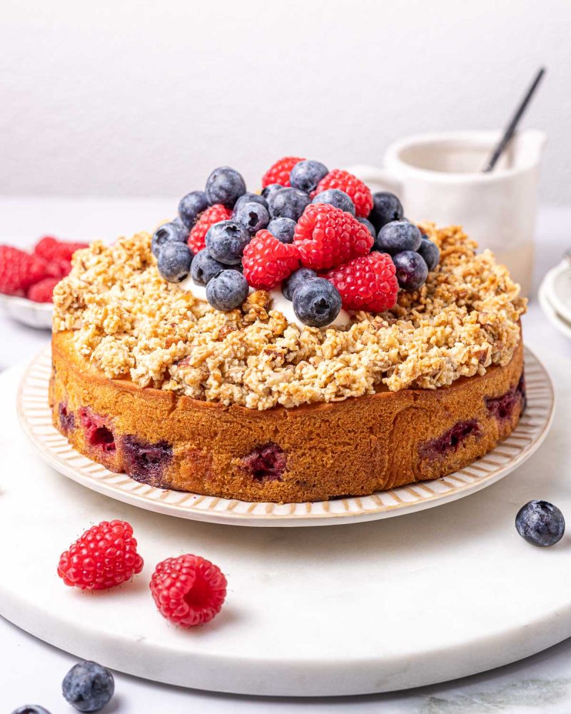 Yogurt Berry Breakfast Cake | Clean Food Crush