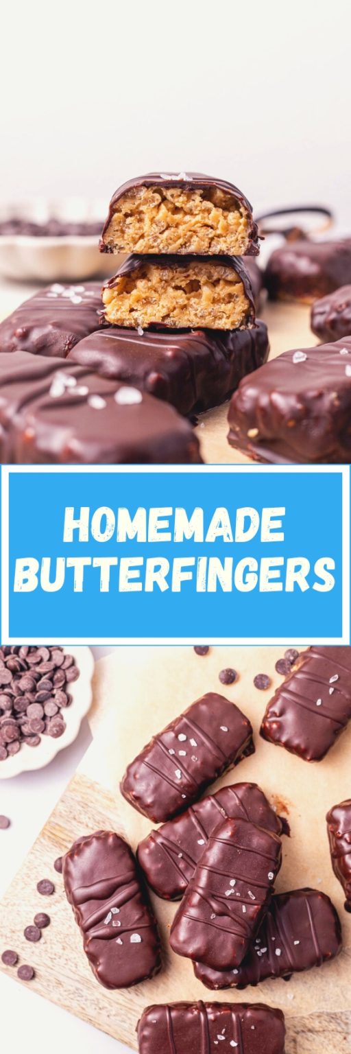 Homemade Butterfinger Bars | Clean Food Crush