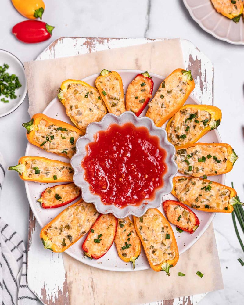 Cheese Stuffed Mini Sweet Peppers | Clean Food Crush