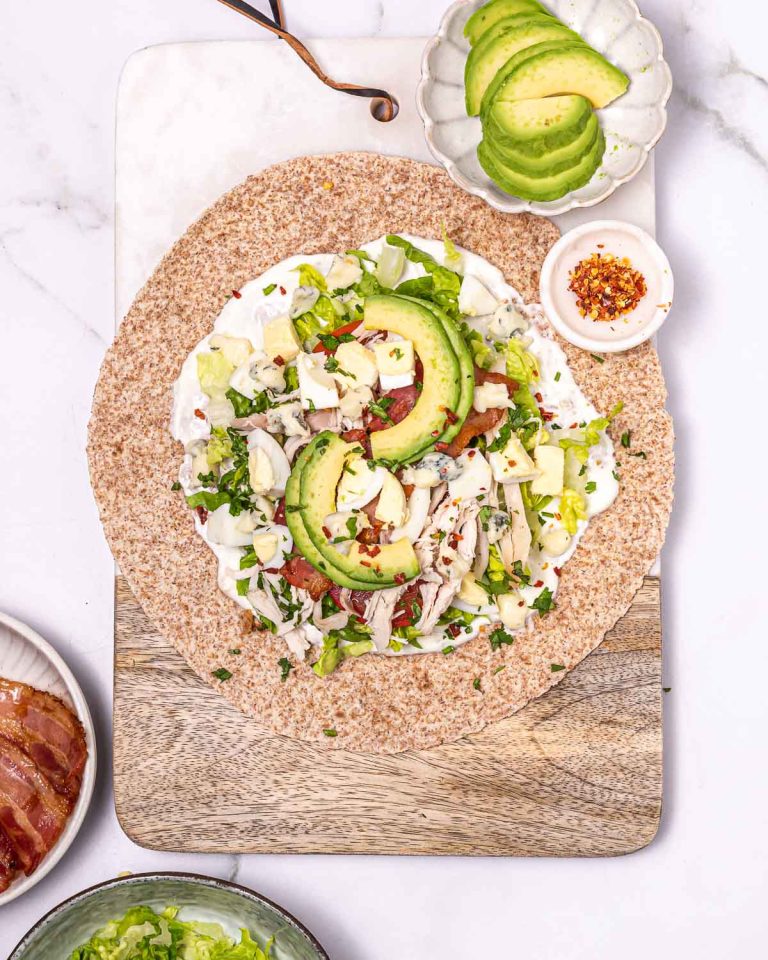 Leftover Turkey Cobb Salad Wraps | Clean Food Crush