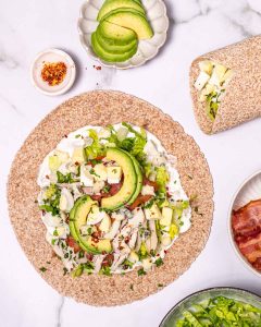 Leftover Turkey Cobb Salad Wraps | Clean Food Crush
