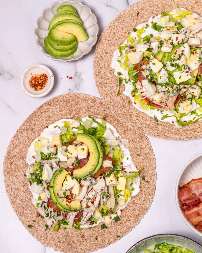 Leftover Turkey Cobb Salad Wraps | Clean Food Crush