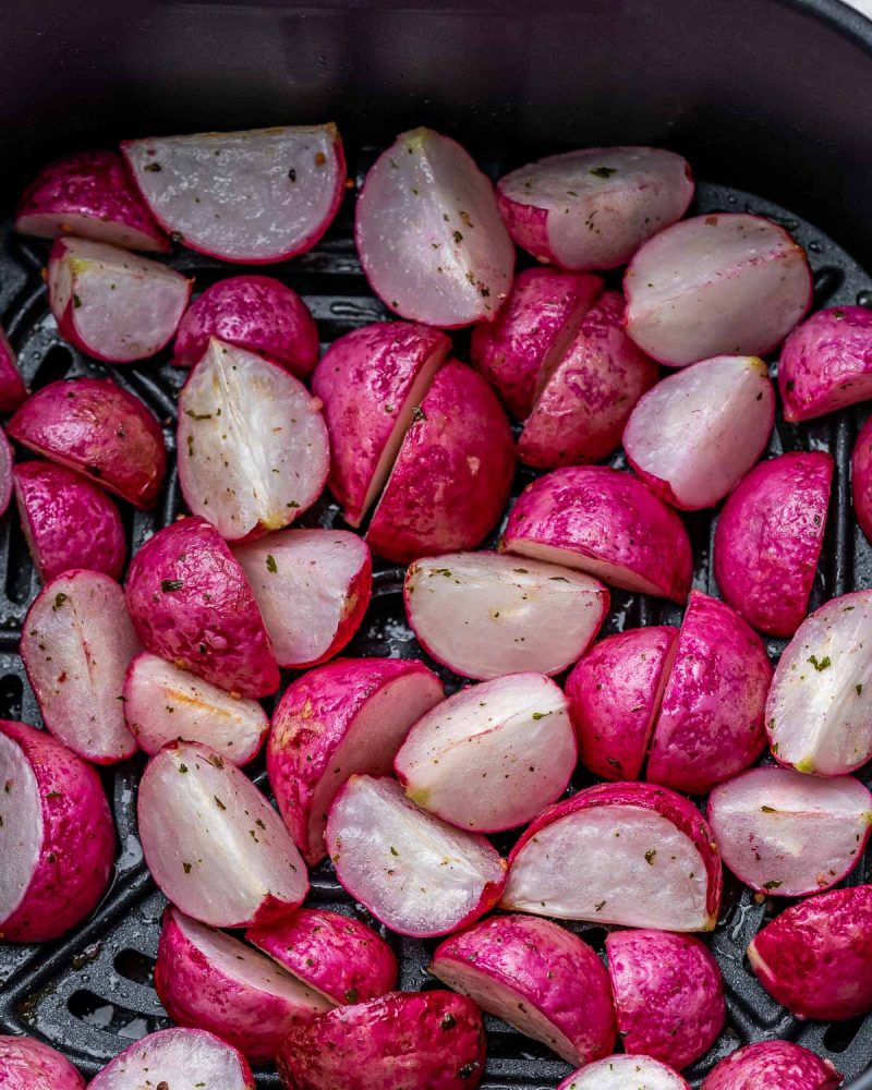 Crispy Air Fried Radishes | Clean Food Crush