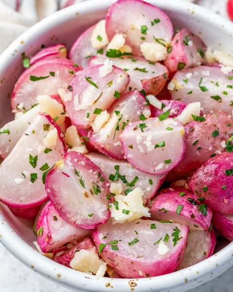 Crispy Air Fried Radishes | Clean Food Crush