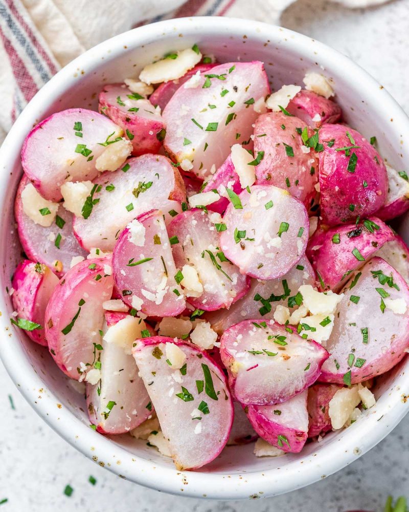 Crispy Air Fried Radishes | Clean Food Crush