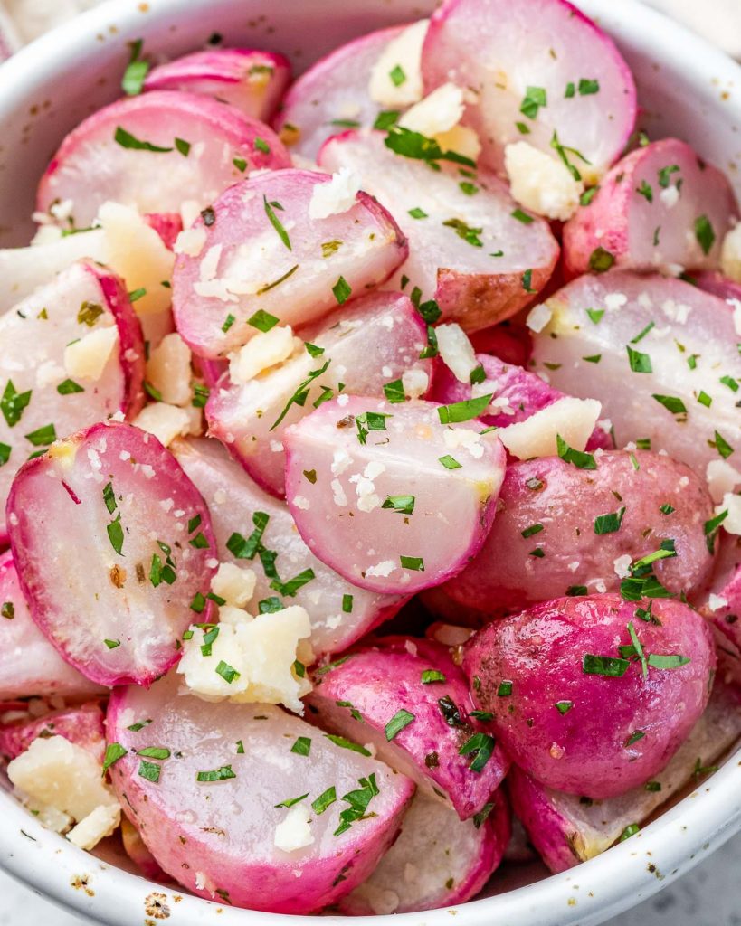 Crispy Air Fried Radishes | Clean Food Crush