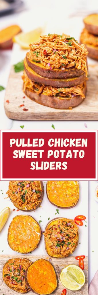 Pulled Chicken Sweet Potato Sliders | Clean Food Crush