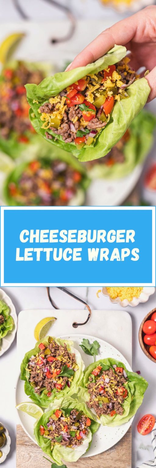 Quick Cheeseburger Lettuce Wraps | Clean Food Crush