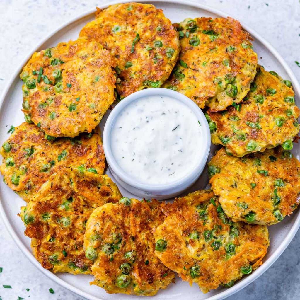 Easy Vegetable Fritters | Clean Food Crush