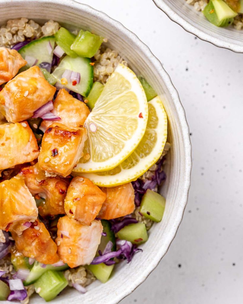 Honey Salmon Bowls | Clean Food Crush