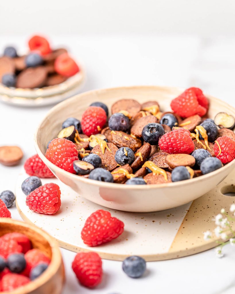 Mini Pancake “Cereal” Breakfast Bowls | Clean Food Crush