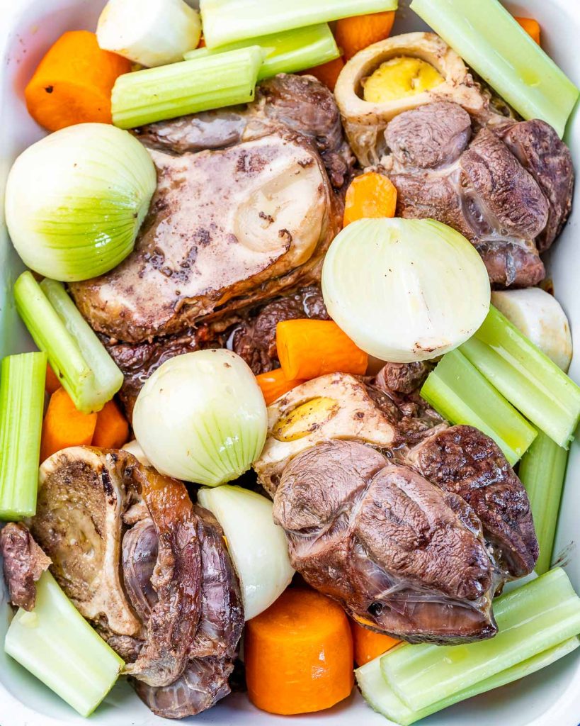 Homemade Roasted Beef Bone Broth 🍖 | Clean Food Crush