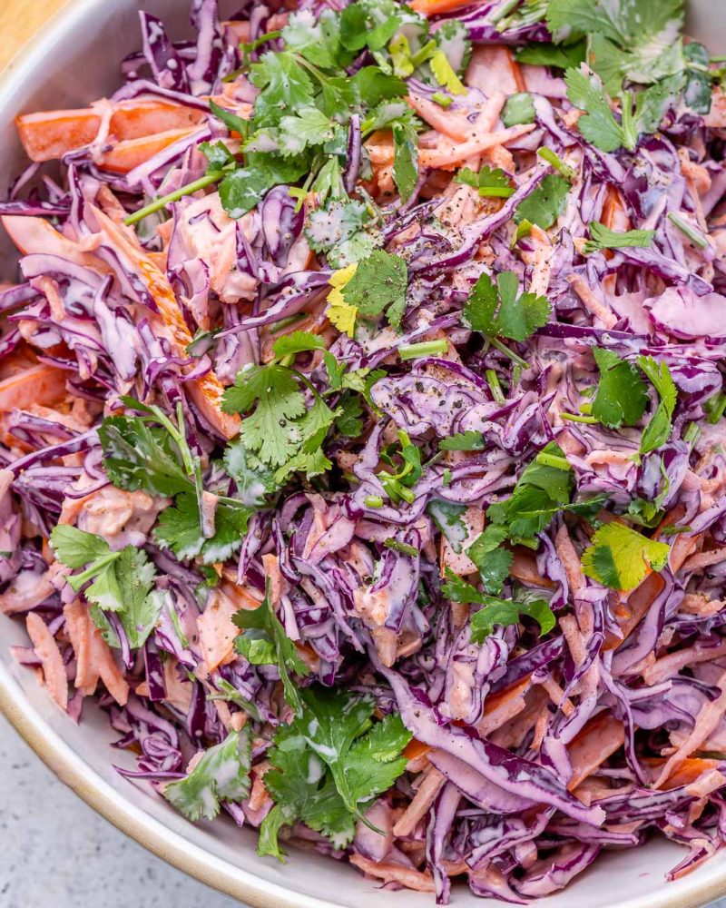 Zesty Purple Cabbage Slaw | Clean Food Crush