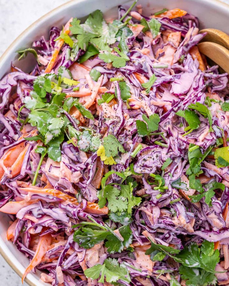 Zesty Purple Cabbage Slaw | Clean Food Crush
