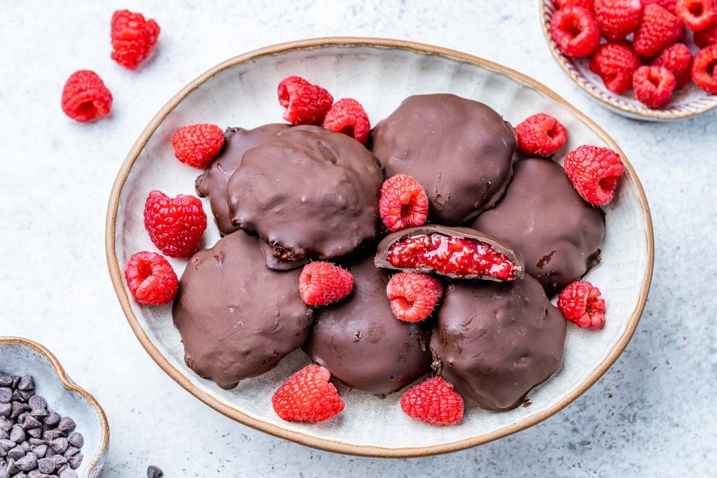 Raspberry Filled Chocolate Bites | Clean Food Crush