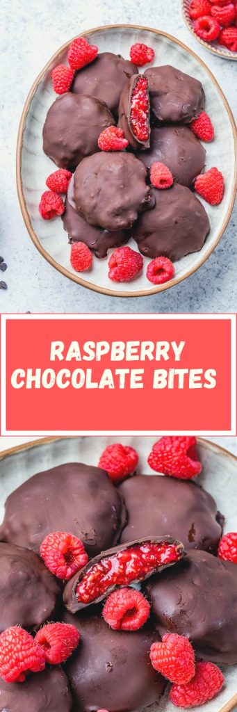 Raspberry Filled Chocolate Bites | Clean Food Crush
