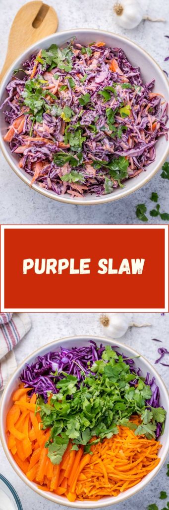 Zesty Purple Cabbage Slaw | Clean Food Crush