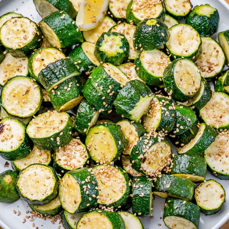 Sesame Roasted Baby Zucchini | Clean Food Crush