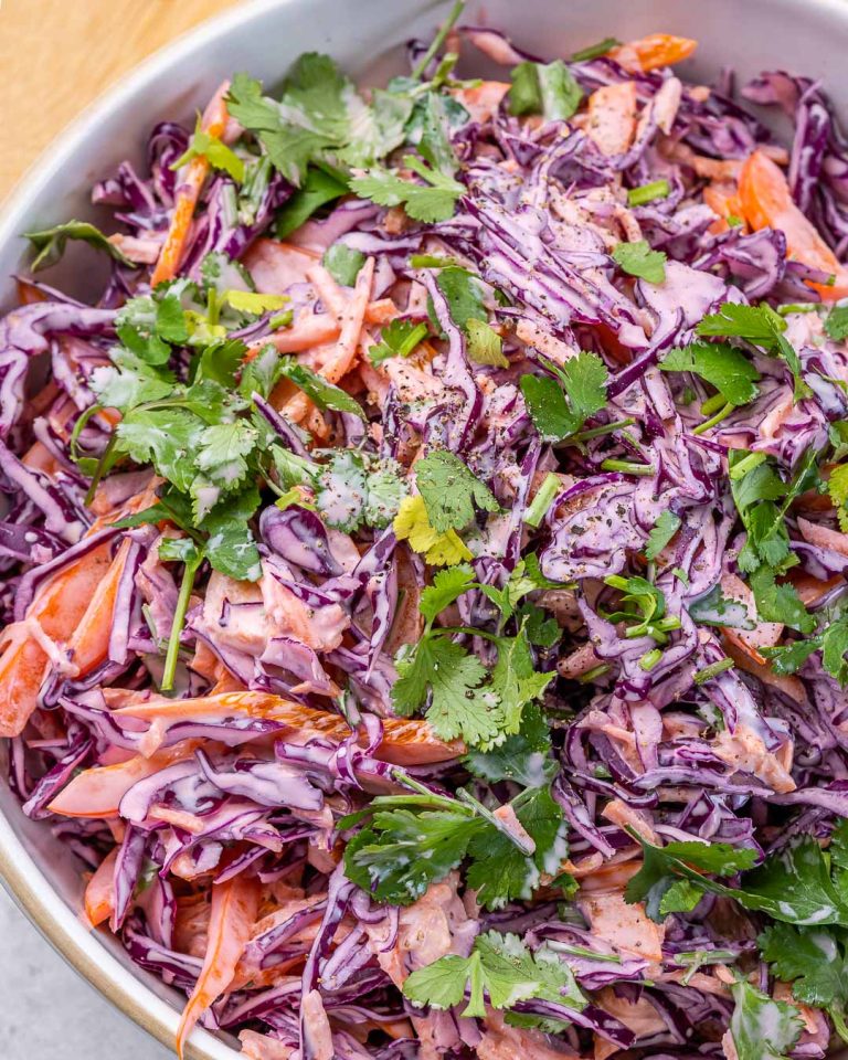 Zesty Purple Cabbage Slaw | Clean Food Crush