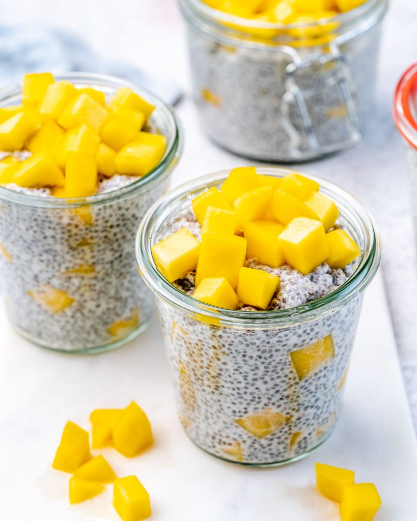 Coconut Mango Chia Pudding | Clean Food Crush