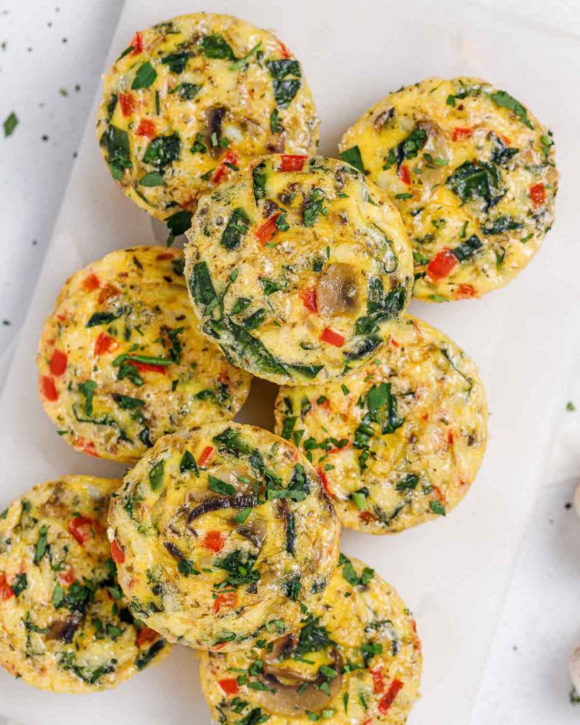 Spinach + Mushroom Egg Muffins | Clean Food Crush Spinach + Mushroom Egg Muffins | Clean Food Crush