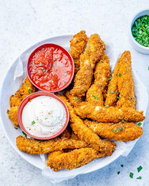 Air Fryer Chicken Fingers | Clean Food Crush