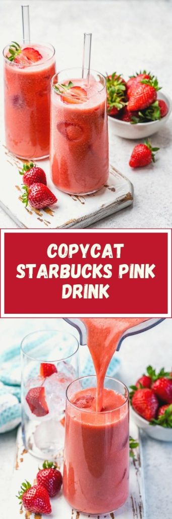 Copycat Starbucks Pink Drink | Clean Food Crush