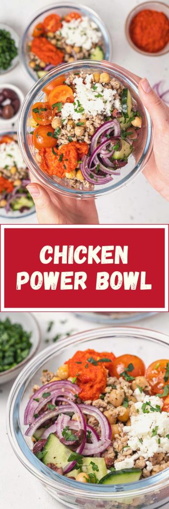 Mediterranean-Inspired Chicken Power Bowls | Clean Food Crush