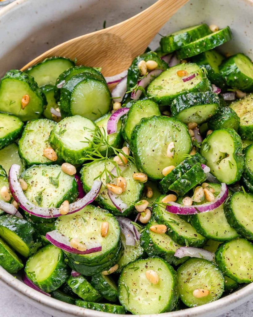 Fresh Cucumber Dill Salad 🥒🌞 | Clean Food Crush