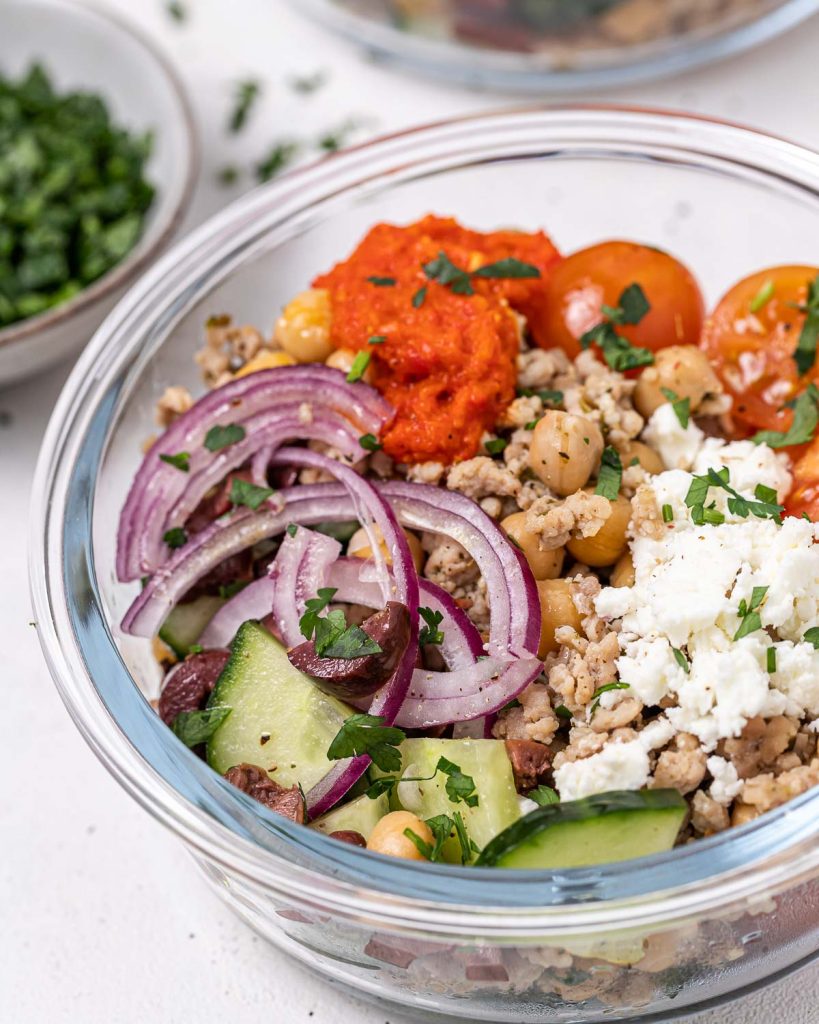 Mediterranean-Inspired Chicken Power Bowls | Clean Food Crush