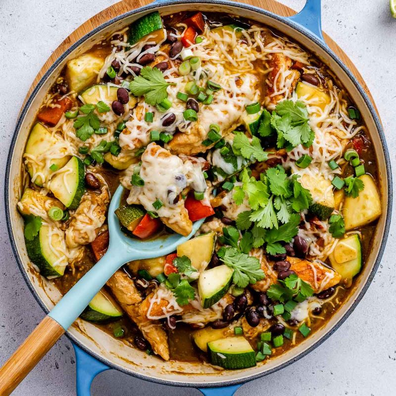 Tex Mex Style Chicken Skillet | Clean Food Crush