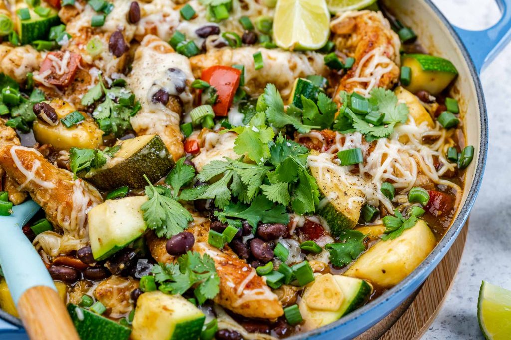 Tex Mex Style Chicken Skillet | Clean Food Crush