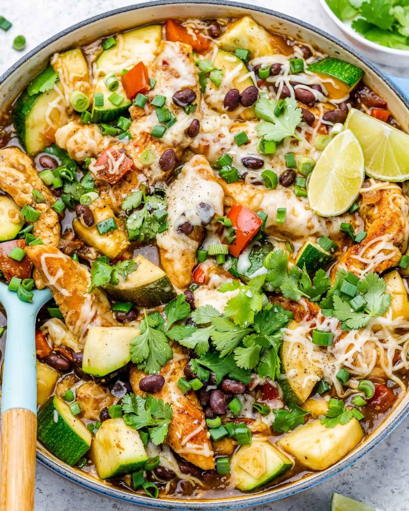 Tex Mex Style Chicken Skillet | Clean Food Crush