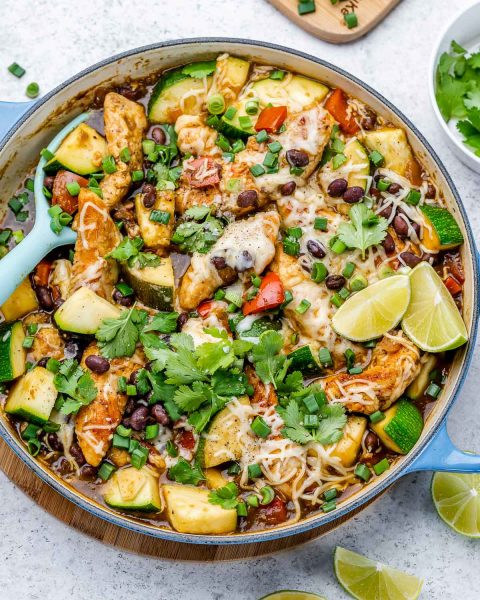 Tex Mex Style Chicken Skillet | Clean Food Crush