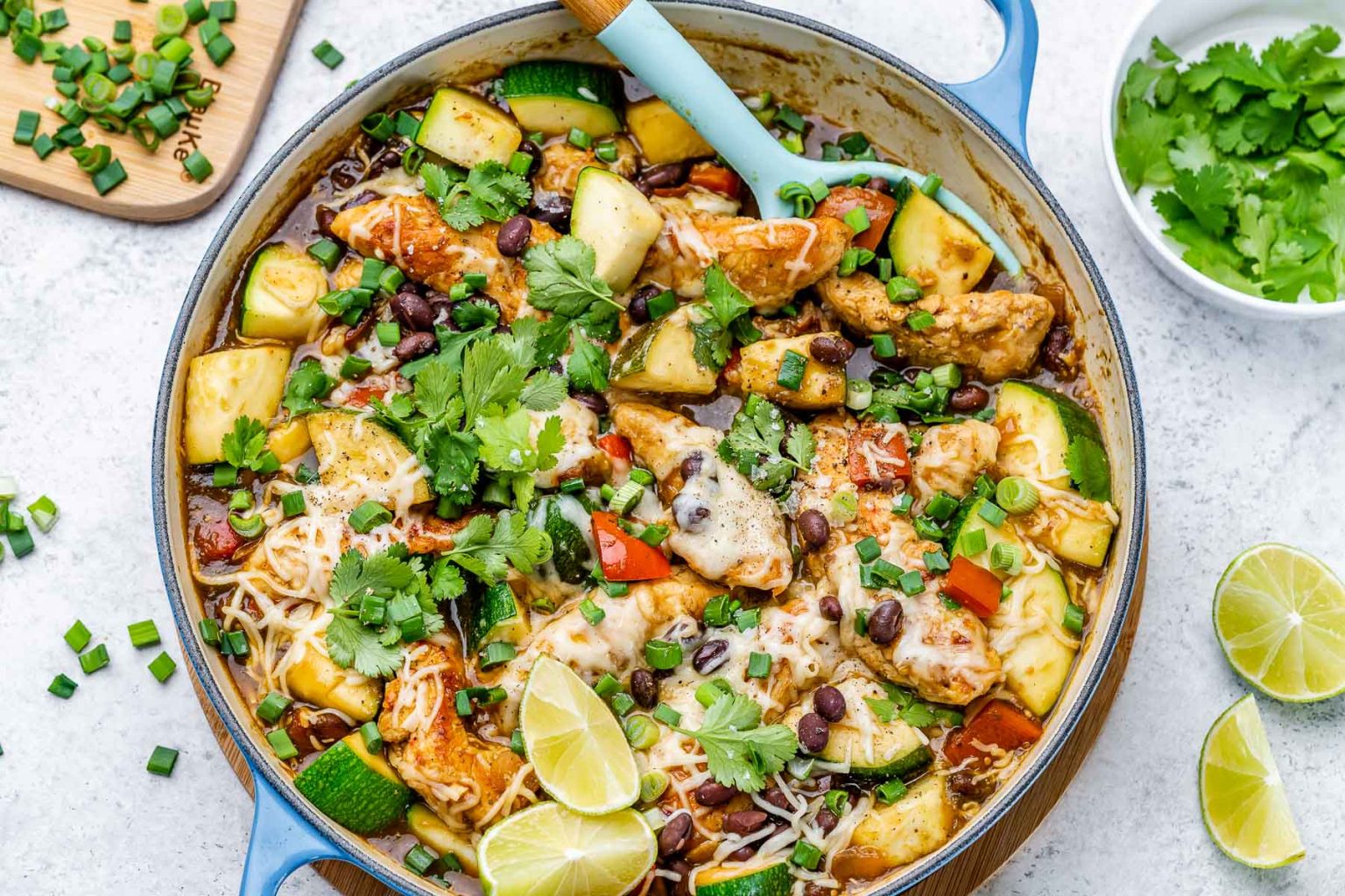 Tex Mex Style Chicken Skillet | Clean Food Crush