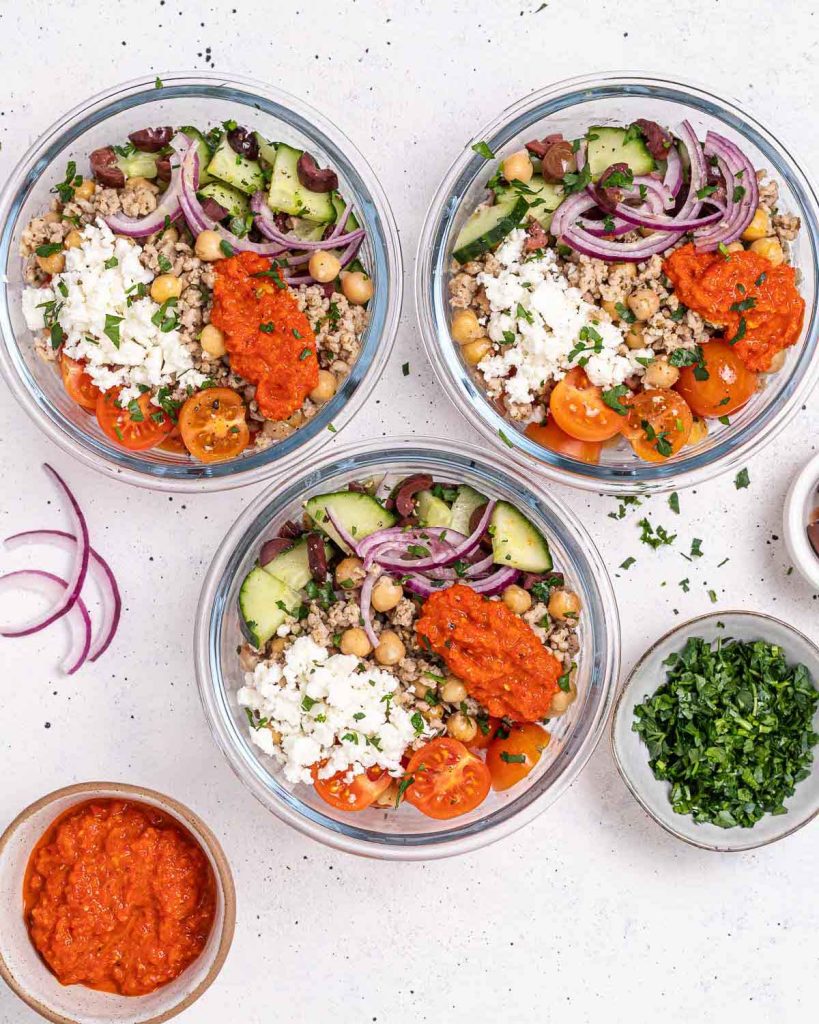 Mediterranean-Inspired Chicken Power Bowls | Clean Food Crush