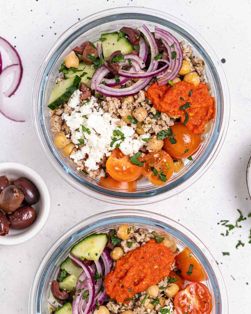 Mediterranean-Inspired Chicken Power Bowls | Clean Food Crush