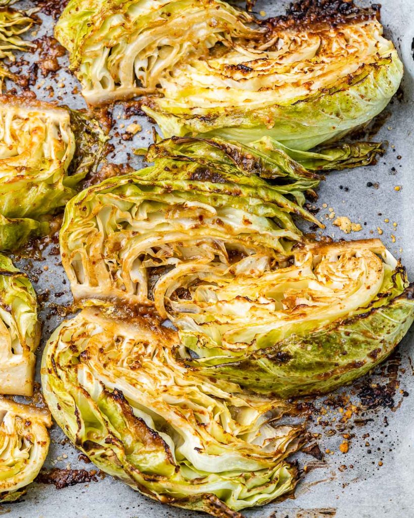 Roasted Parmesan Cabbage | Clean Food Crush