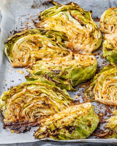 Roasted Parmesan Cabbage | Clean Food Crush