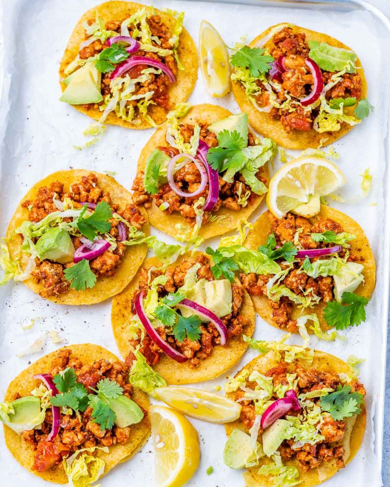 Rachel’s Quick N’ Crispy Ground Turkey Tostadas | Clean Food Crush