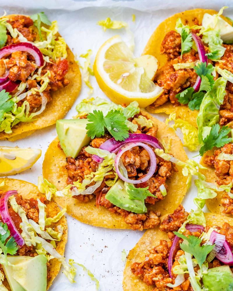 Rachel’s Quick N’ Crispy Ground Turkey Tostadas | Clean Food Crush