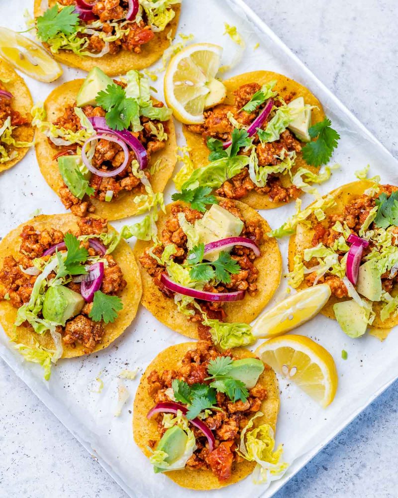 Rachel’s Quick N’ Crispy Ground Turkey Tostadas | Clean Food Crush