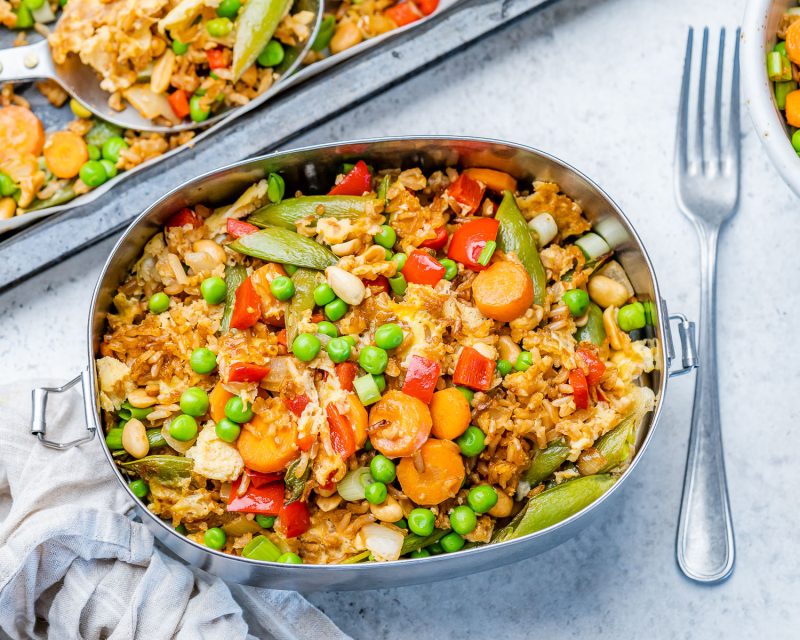 Sheet-Pan “Fried” Rice | Clean Food Crush