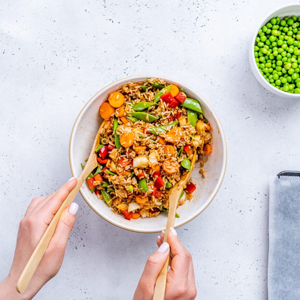 Sheet-Pan “Fried” Rice | Clean Food Crush