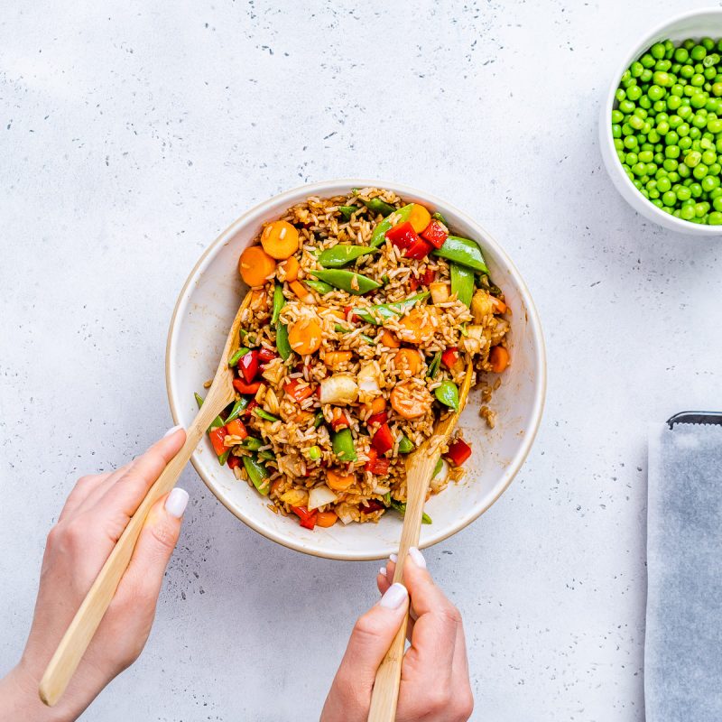 Sheet-Pan “Fried” Rice | Clean Food Crush