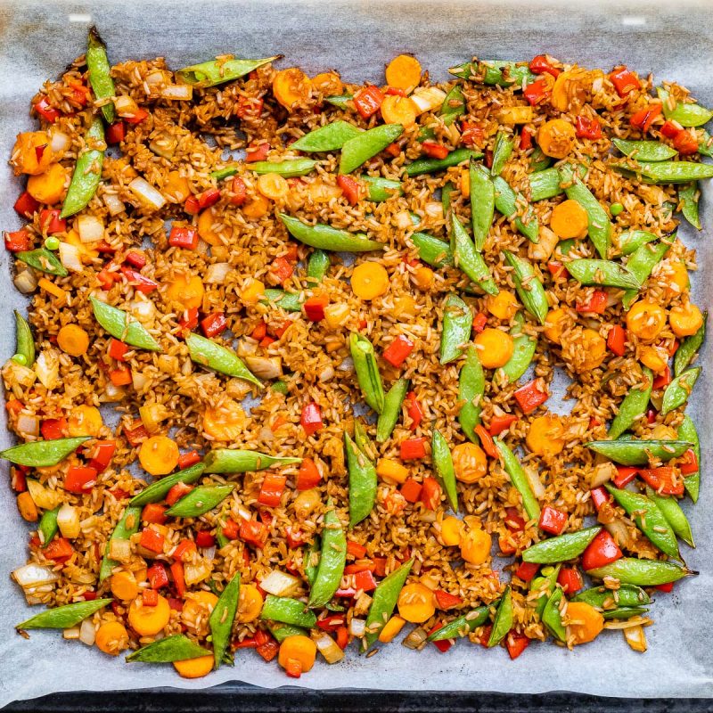 Sheet-Pan “Fried” Rice | Clean Food Crush