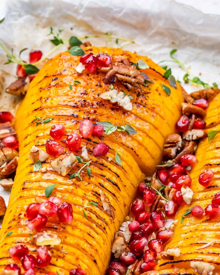 Roasted Hasselback Butternut Squash | Clean Food Crush